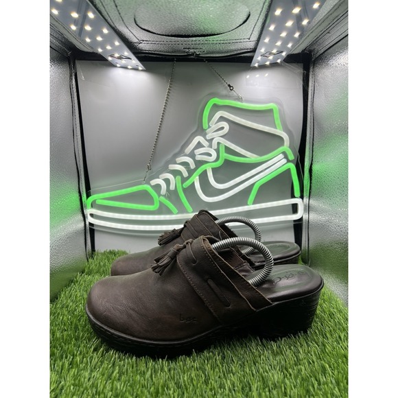 Shoes | Boc Born Concept Shoes Womens 1 M Elsbury Clogs Brown Leather ...